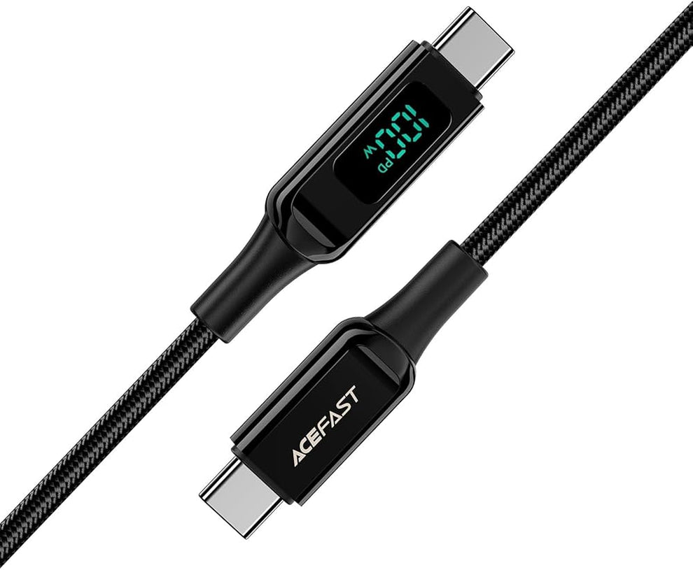 Acefast 100W Fast Charging Digital Display Supetd Durability USB-C TO ...