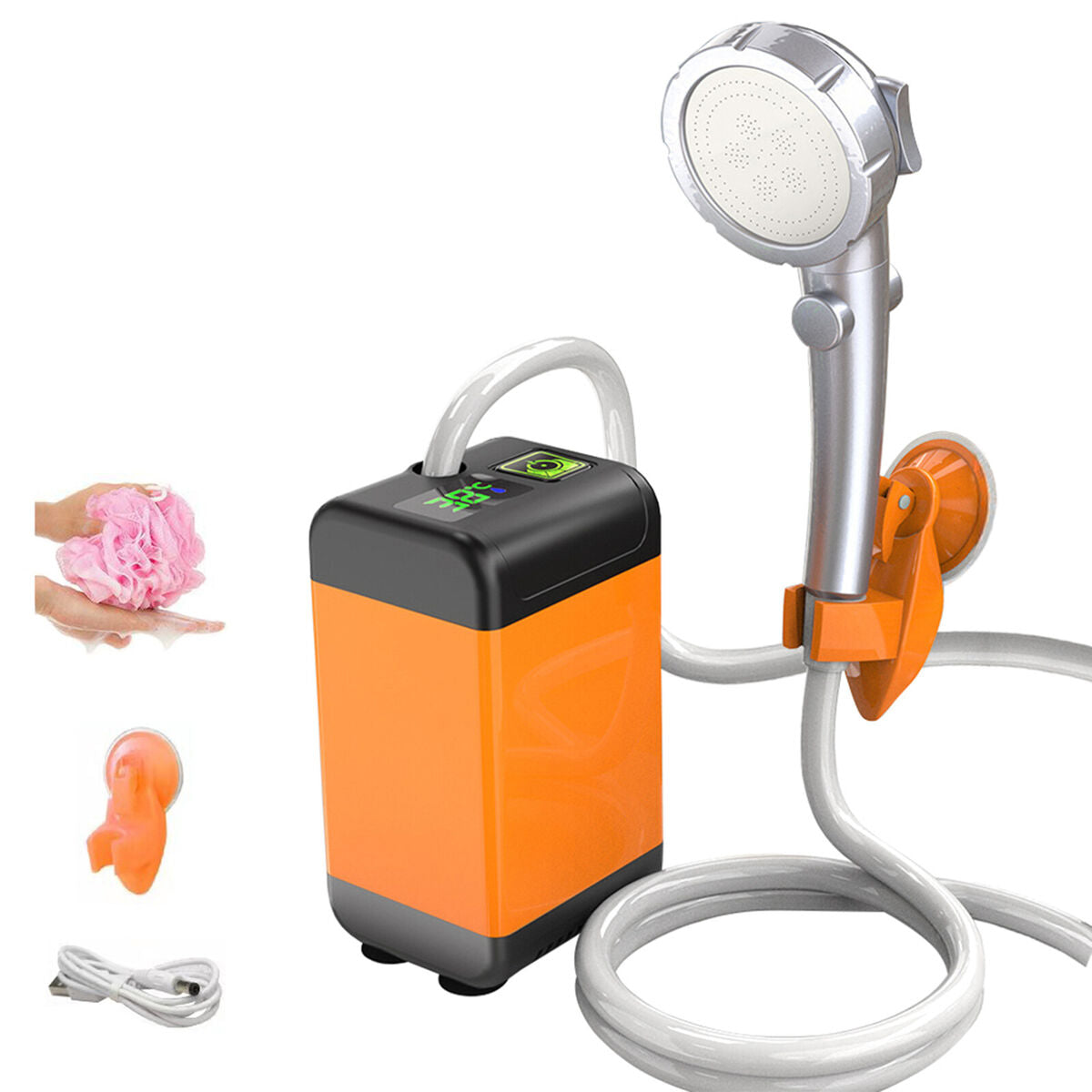 مضخة دش كهربائية محمولة من بورودو، ٧٨٠٠ مللي أمبير/ساعة - LFS021 – Al ...